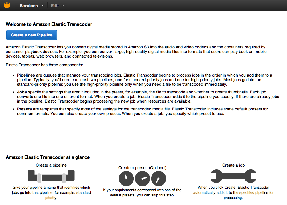 Amazon Elastic Transcoder メディア変換サービス来た！ | DevelopersIO