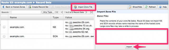 Amazon Route 53(DNSサービス)にBINDゾーンファイルをインポートする | DevelopersIO