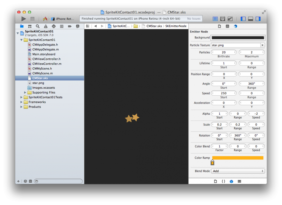 [iOS 7] SpriteKitで衝突したときにパーティクルを発生させてみる | アドカレ2013 : SP #9 | DevelopersIO