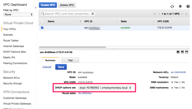 DHCP Options Setを使ってメンバーサーバを追加する – Active Directory on AWS(8 ...
