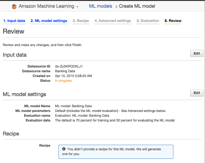 【新サービス】Amazon Machine Learningを試してみた #AWSSummit #AmazonML | DevelopersIO