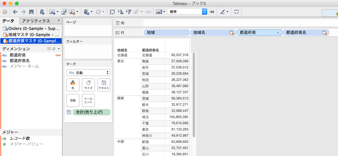 Tableau Tips: 『データブレンディング』でコード値に対応するマスタ名称をTableau上で紐付ける | DevelopersIO
