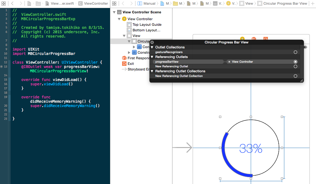 [iOS][Swift] MBCircularProgressBar で円形のプログレスバーを実現！ | DevelopersIO