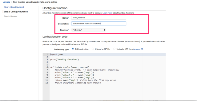 AWS LambdaからPythonでEC2のインスタンスを起動するスケジュールを設定してみた #reinvent | DevelopersIO
