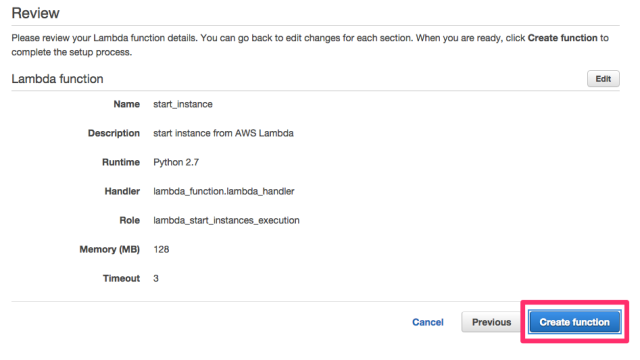AWS LambdaからPythonでEC2のインスタンスを起動するスケジュールを設定してみた #reinvent | DevelopersIO