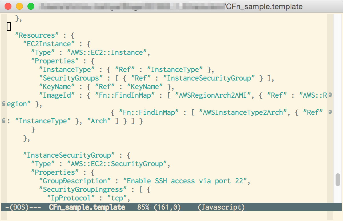 EmacsでCloudFormationテンプレート(JSON)を編集する | DevelopersIO