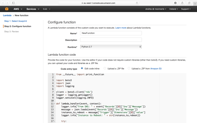 Lambda: CloudWatch アラームで DB インスタンスを再起動する | DevelopersIO