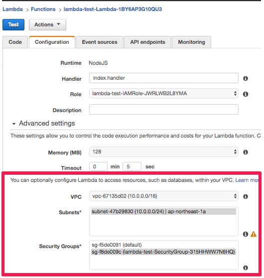 AWS CloudFormationでAWS Lambda with VPCを作成してみた | DevelopersIO