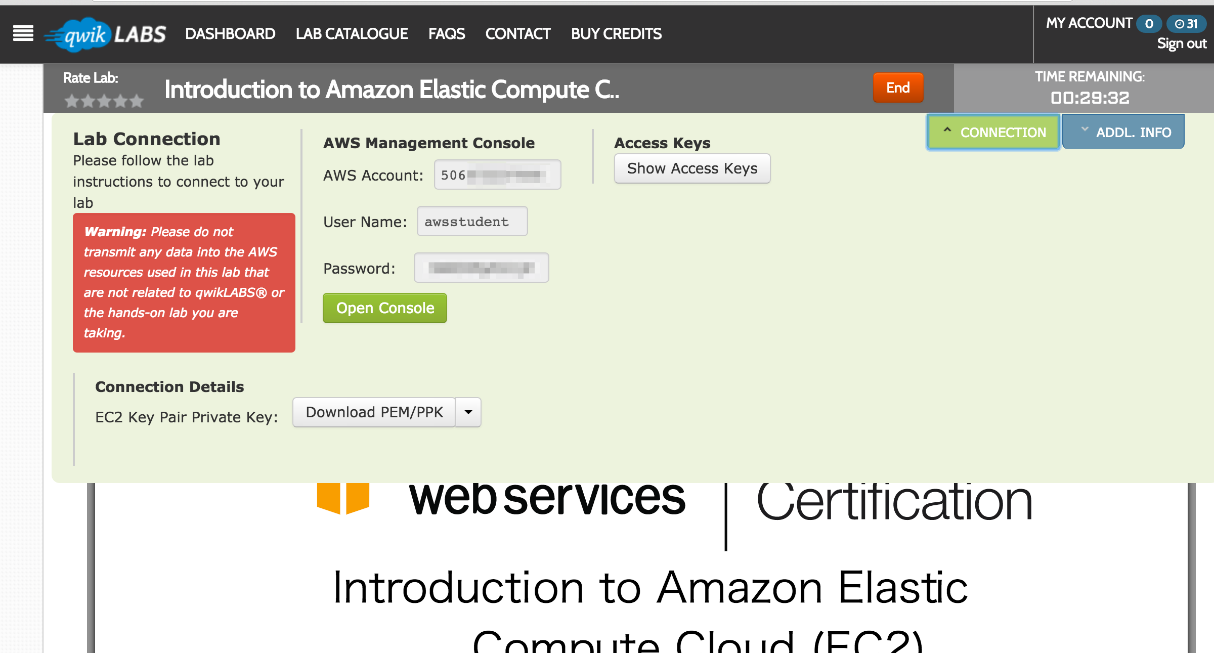 AWSオンラインラボ『qwikLABS』の月額55ドルですべてのラボが利用可能な「アドバンテージサブスクリプション」プランを試してみた | DevelopersIO