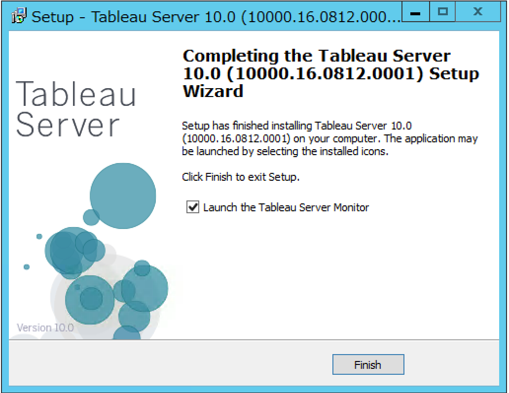 Tableau Server バージョン10の導入(単一サーバ構成・バージョン9.3からのアップグレード) | DevelopersIO