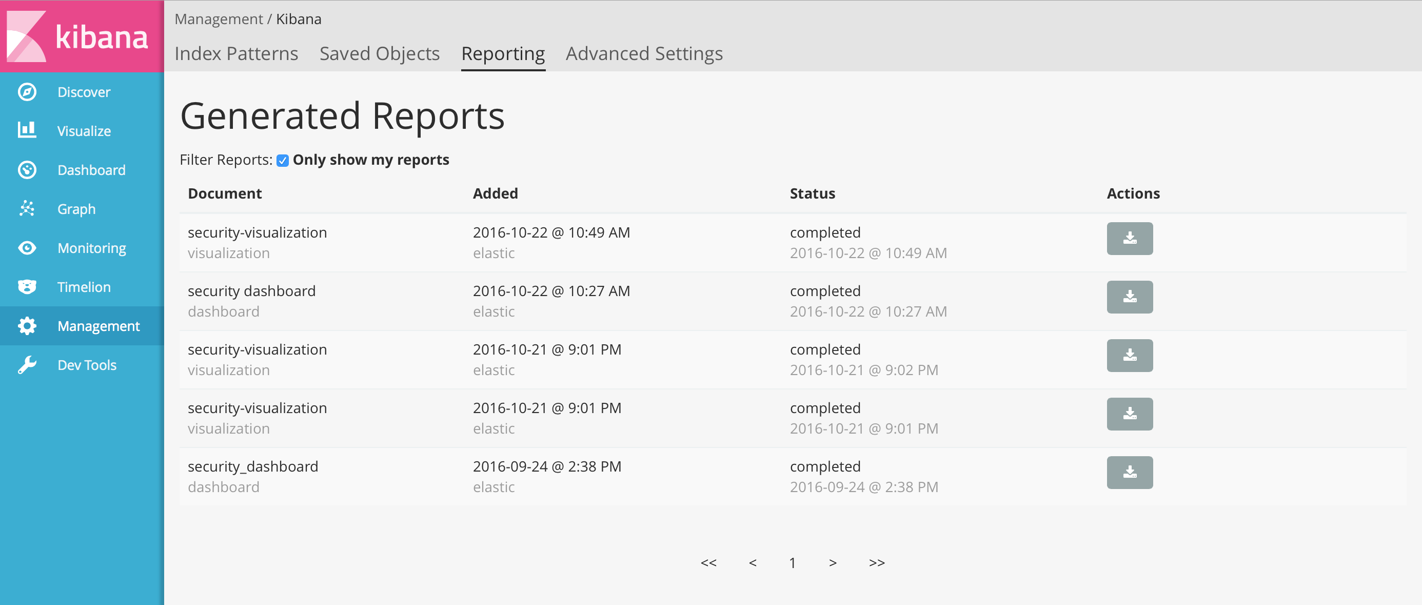 Elastic StackのX-Packを試す（Reporting編） | DevelopersIO