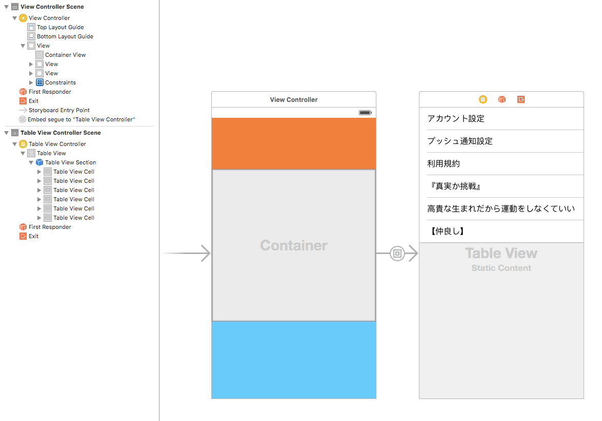 [iOS]UITableViewのStatic CellsをUIViewControllerで使いたい！ | DevelopersIO