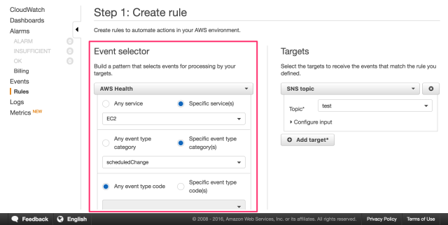AWS HealthでEC2の予定されたイベントの通知にアクションを設定する #reinvent | DevelopersIO