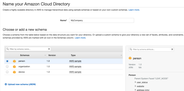 Amazon Cloud Directoryがリリースされたので触ってみました – 管理コンソールから新規作成 – | DevelopersIO