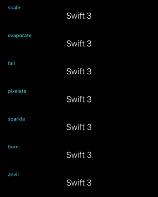 [iOS][Swift3.0] ラベル表示のエフェクトが美しいLTMorphingLabel | DevelopersIO