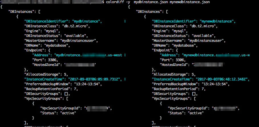 AWS CLIの実行結果の比較をcolordiffコマンドで確認する | DevelopersIO