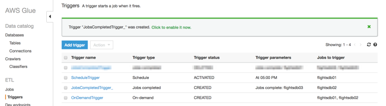 AWS Glue 実践入門：Triggerを使ってスケジュールやJob完了イベントでJobを実行する | DevelopersIO