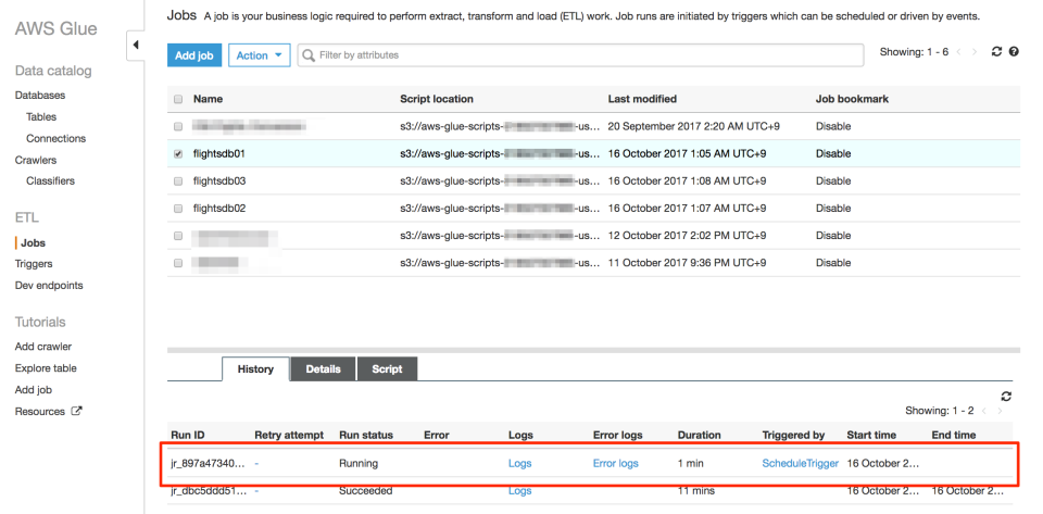 AWS Glue 実践入門：Triggerを使ってスケジュールやJob完了イベントでJobを実行する | DevelopersIO