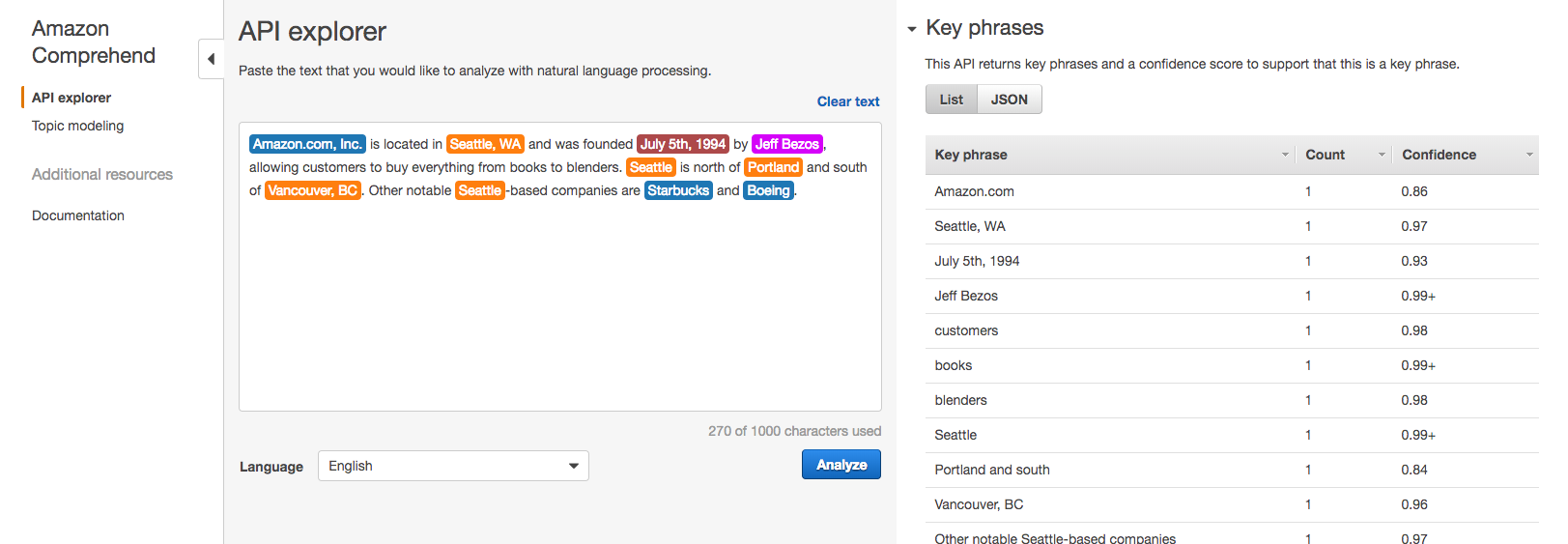 自然言語処理サービスの Amazon Comprehend についてまとめてみた #reinvent | DevelopersIO