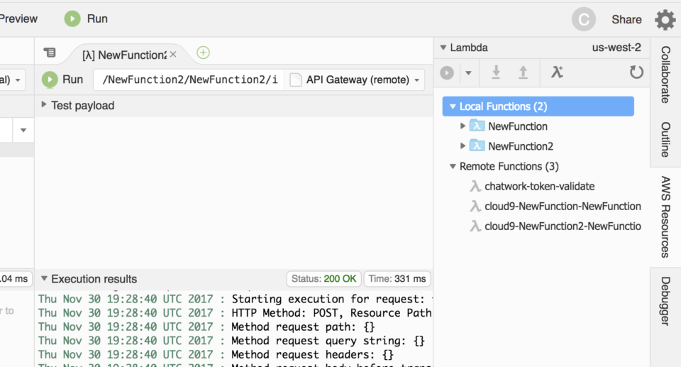 【速報】AWS Cloud9を使ってLambdaのテストをしてみた #reinvent | DevelopersIO