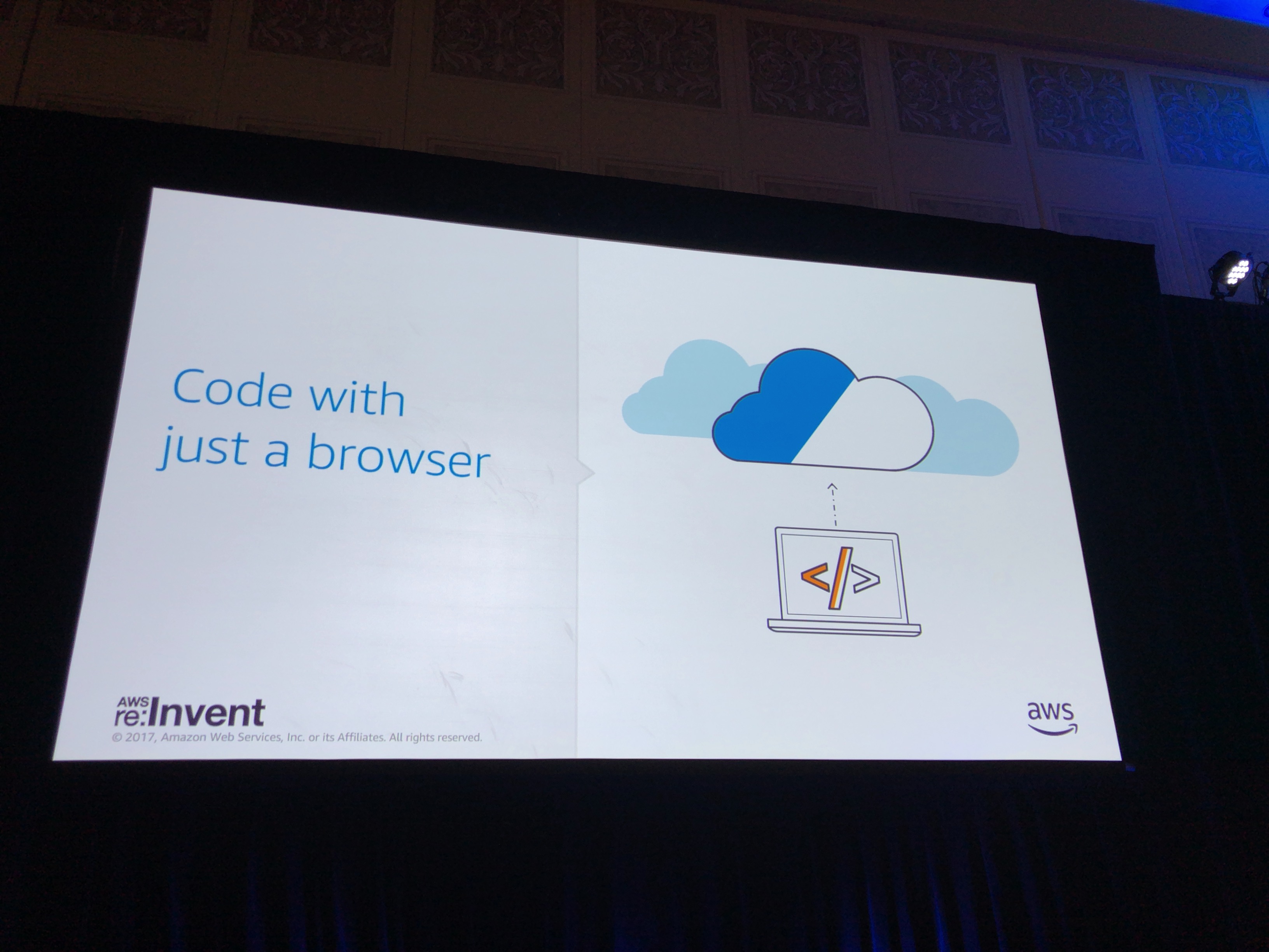【レポート】AWS Cloud9 の紹介 #reinvent #DEV320 | DevelopersIO