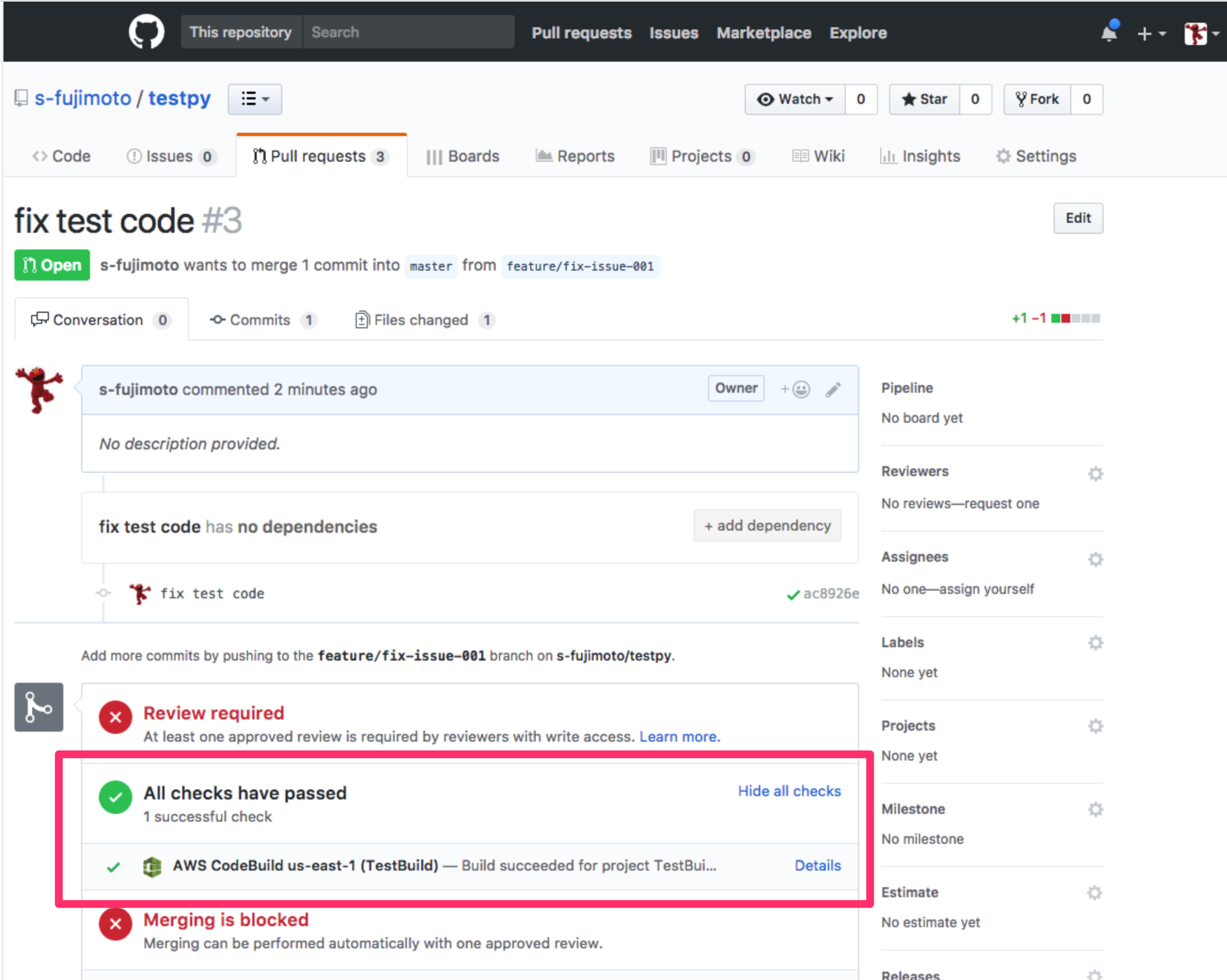 CodeBuild で GitHub のプルリクエストを自動ビルドして、結果を表示する | DevelopersIO