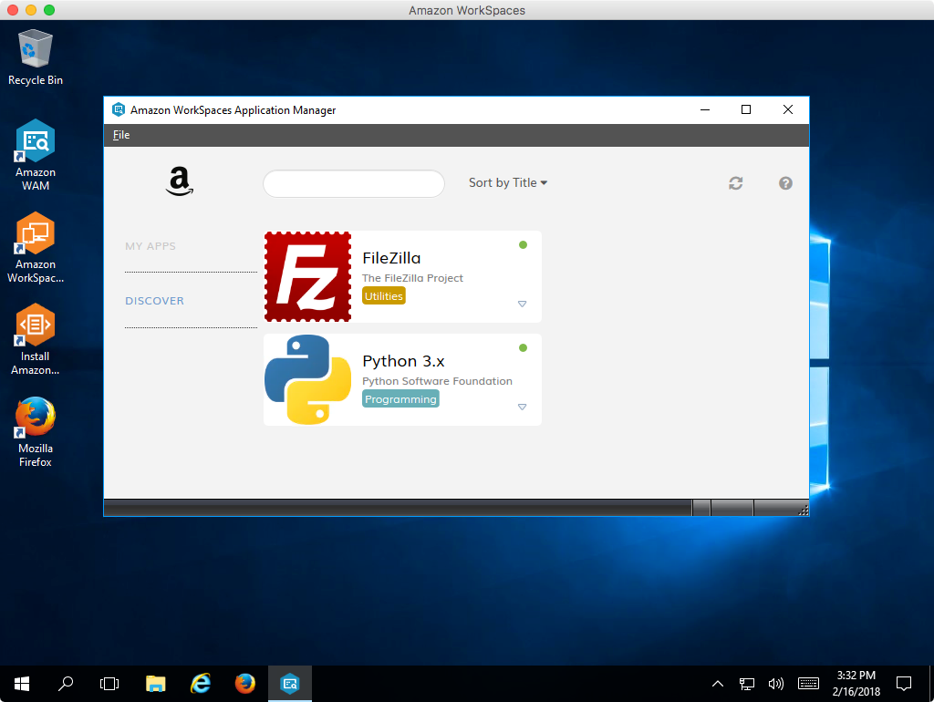 [アップデート]Amazon WorkSpaces Application ManagerがWindows 10 desktop ...