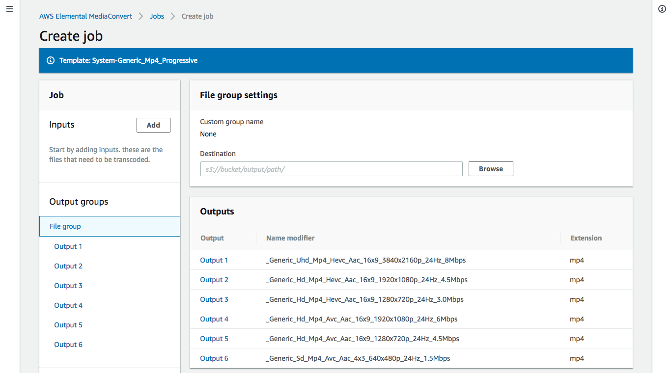 アップデート Aws Elemental Mediaconvertで新しいjob Templateとoutput Presetが追加されました！ Developersio