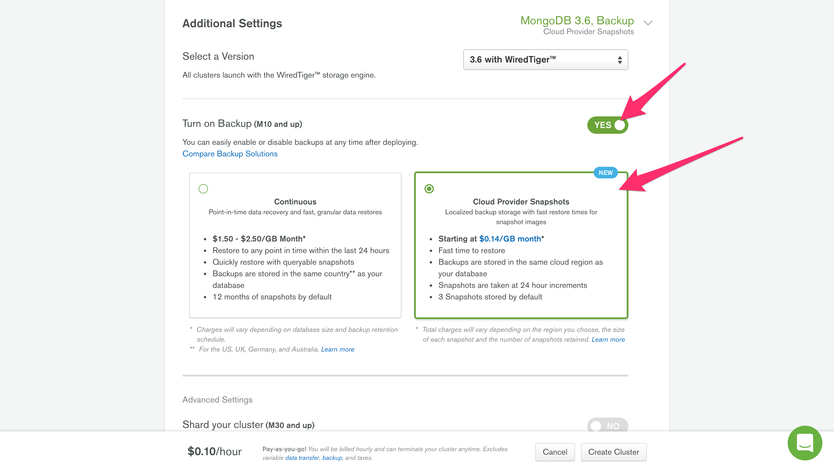 MongoDB Atlas の Cloud Provider Snapshots を使ってみた | DevelopersIO