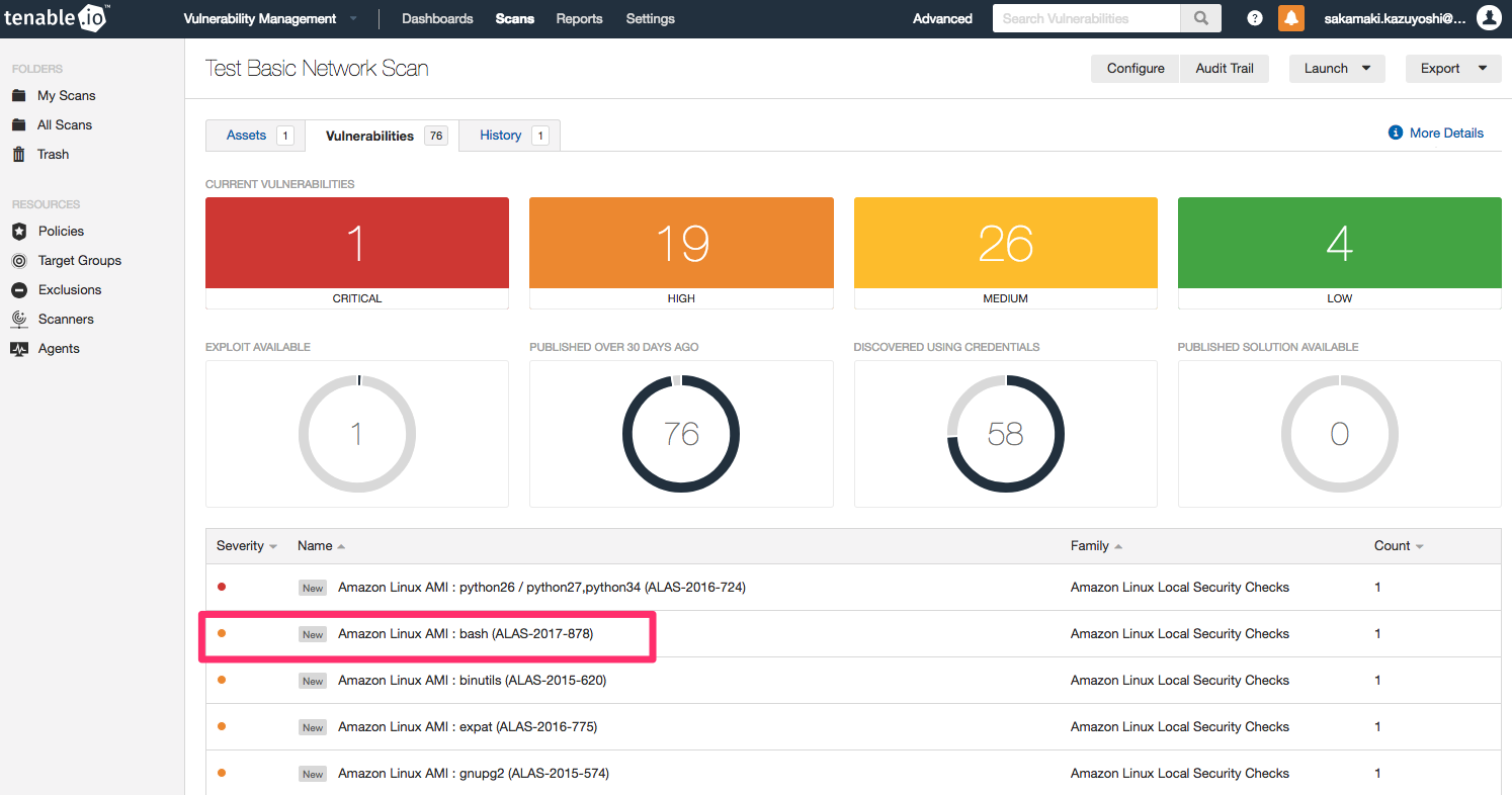 Tenable.ioのBasic Network Scanを実施してみた | DevelopersIO