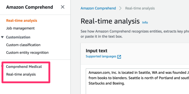 【新機能】Amazon Comprehend Medicalがリリースされました！ #reinvent | DevelopersIO
