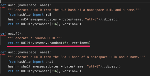 [Python] UUIDを生成するuuid.uuid4()はどうやってUUIDを生成しているのか？ | DevelopersIO