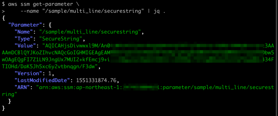 続・パラメータストアに複数行の文字列を保存する方法とその適用例【SecureStringでも複数行】 | DevelopersIO