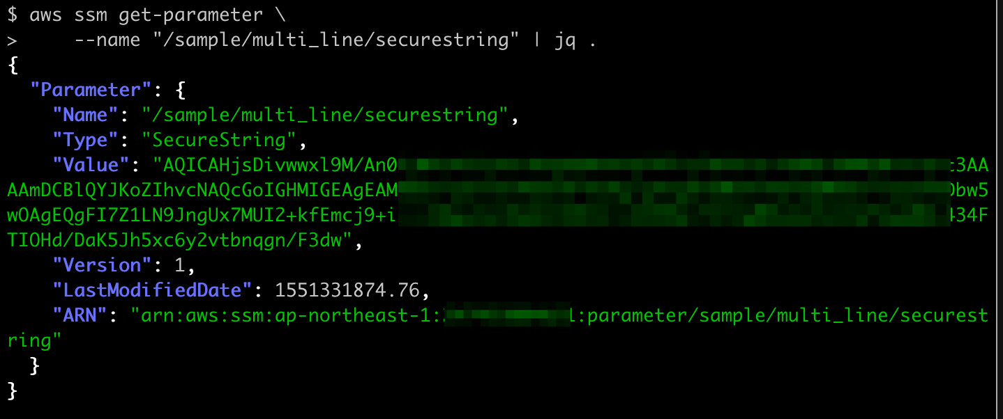 続・パラメータストアに複数行の文字列を保存する方法とその適用例【SecureStringでも複数行】 | DevelopersIO