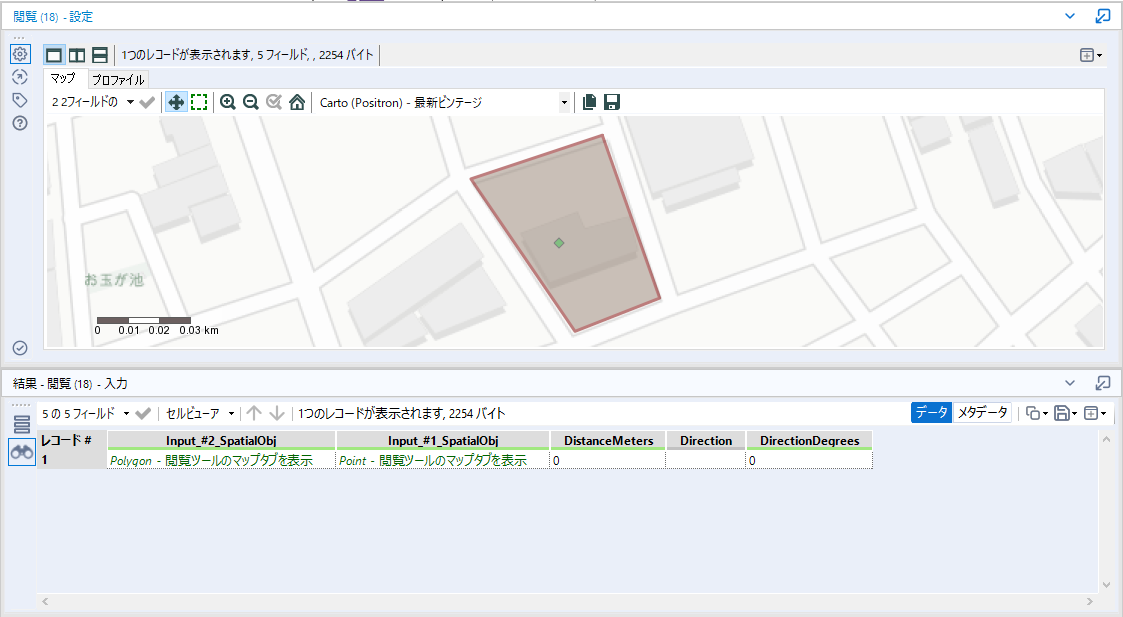 [Alteryx]距離ツールを利用してポイントからポリゴンまでの距離を測ってみた | DevelopersIO