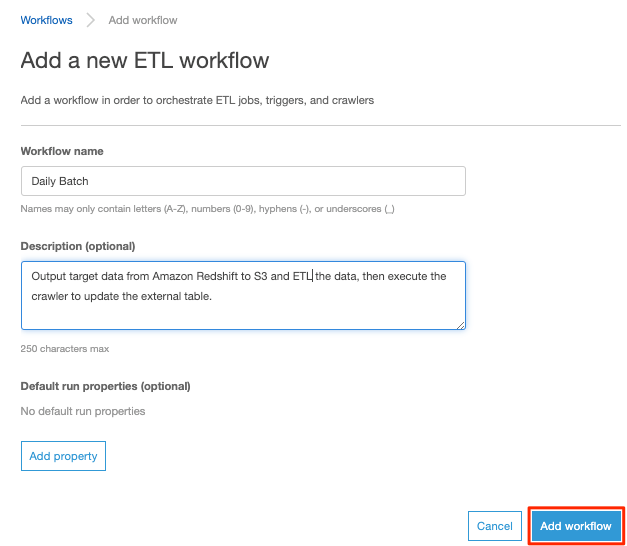 AWS Glue ETLワークロードをGUIでオーケストレーションする『Workflows』を実際に試してみました | DevelopersIO