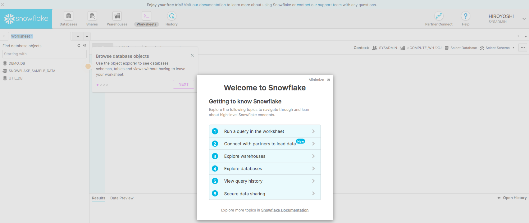 Snowflake のトライアルをやってみた #SnowflakeDB | DevelopersIO