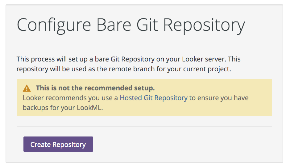 Lookerのプロジェクトをgitリポジトリと連携するbare Gitリポジトリを使う Looker Developersio