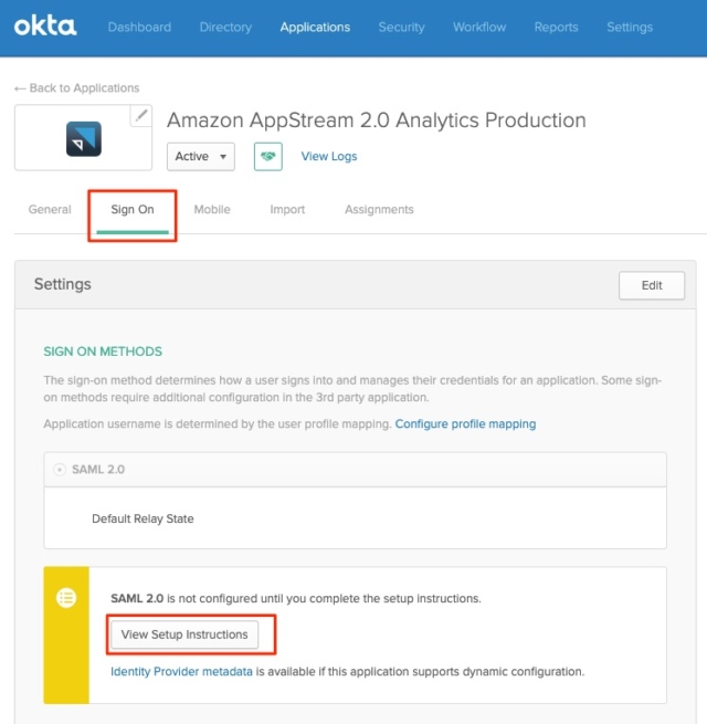 Amazon AppStream2.0のアクセスにOktaをフェデレーションする | DevelopersIO