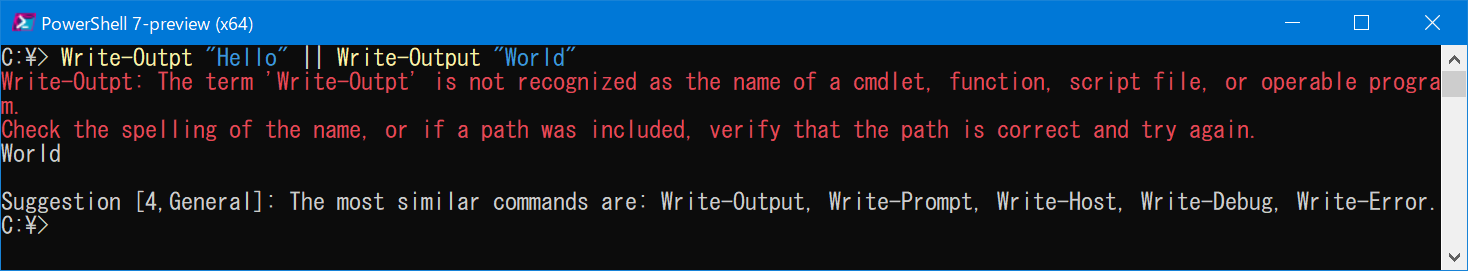 PowerShell 7 からPipeline Chain Operators(&& と ||)が使える様になります | DevelopersIO