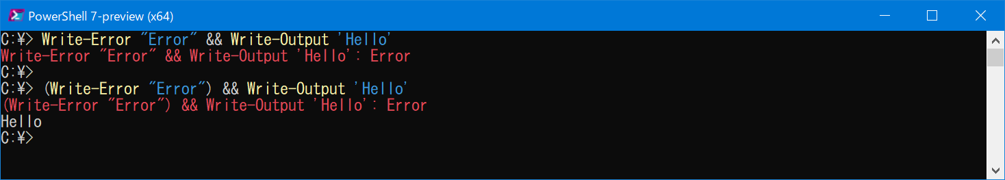 PowerShell 7 からPipeline Chain Operators(&& と ||)が使える様になります | DevelopersIO