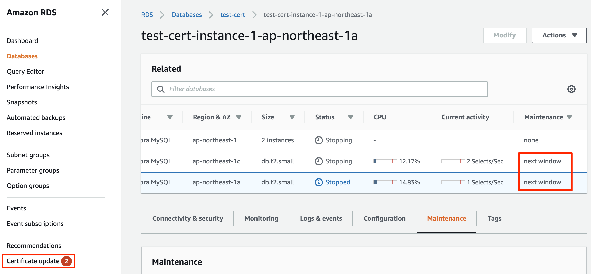 いつ来るの？Amazon Relational Database Service (RDS)/Amazon Auroraの「保留中のメンテナンス」の「next window」について ...
