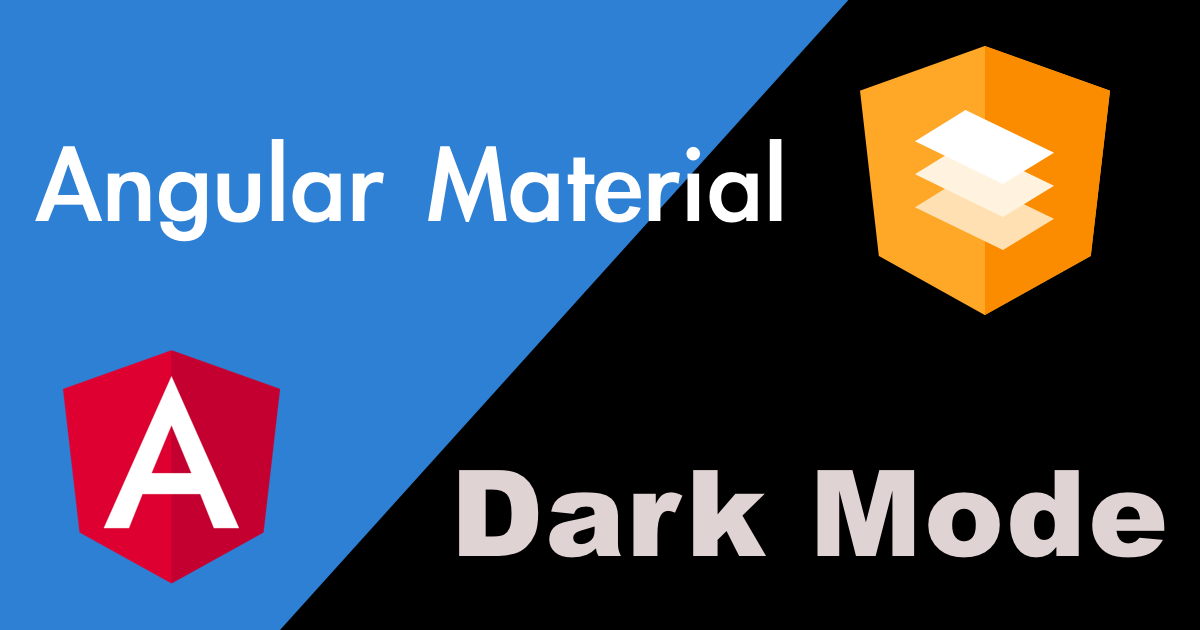 【超簡単】Angular Materialのスタイルをダークモードにする | DevelopersIO