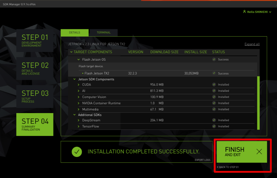 Jetson TX2 への JetPack のセットアップ手順（NVIDIA SDK Managerを使用） | DevelopersIO