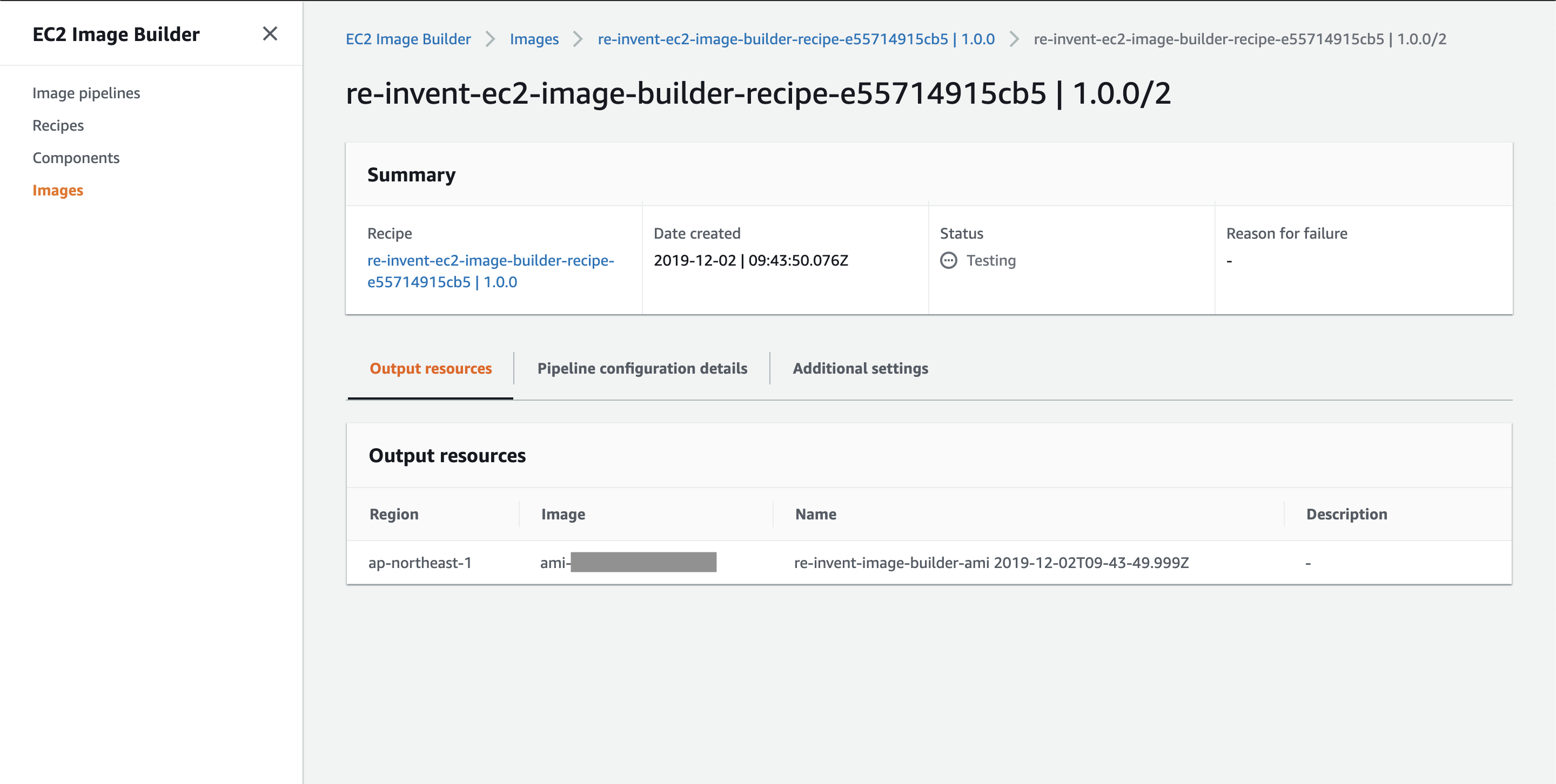 [re:Invent 2019] EC2イメージビルダーをサクッと試してみた #reinvent | DevelopersIO