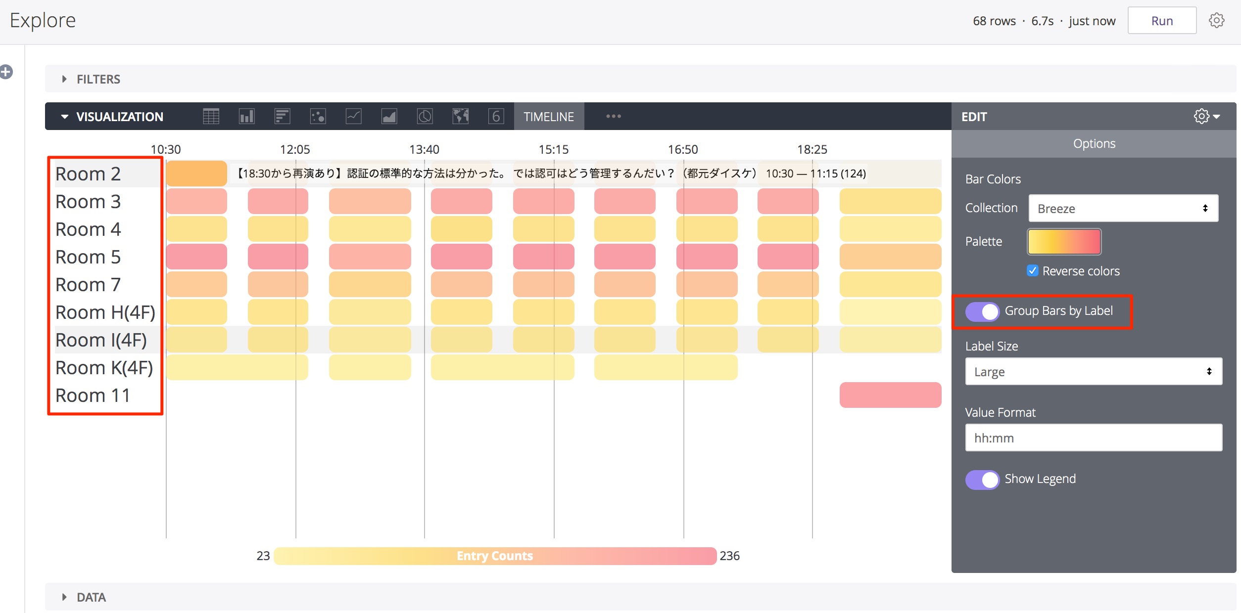 Lookerの可視化(Vizualization)で何が出来るか確認してみる – タイムラインチャート(Timeline Chart)編 ...
