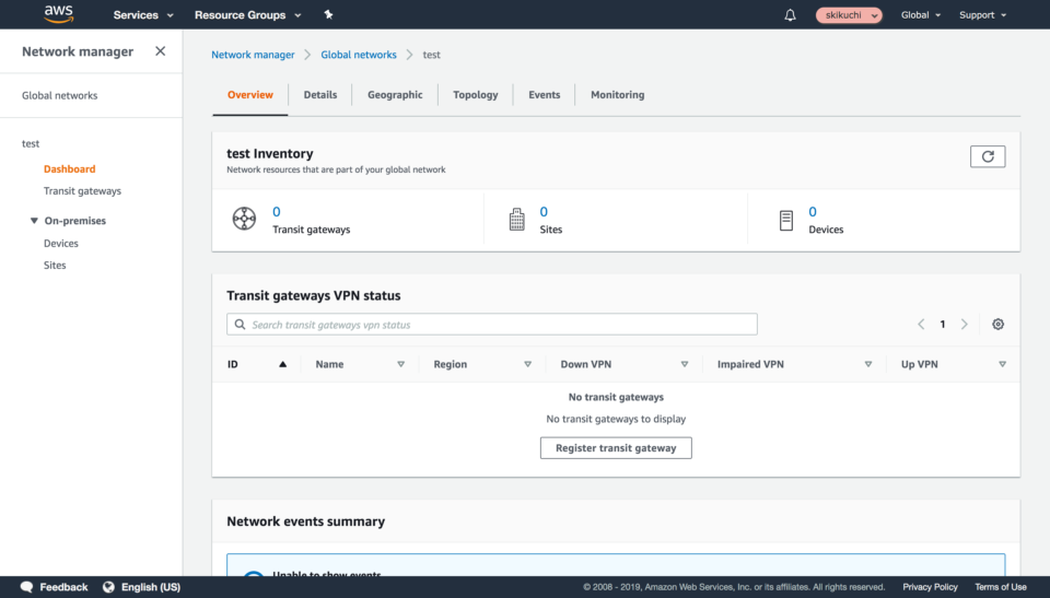 [新サービス] グローバルなネットワーク構成が一目瞭然！AWS Transit Gateway Network Manager を使ってみた #reinvent | DevelopersIO