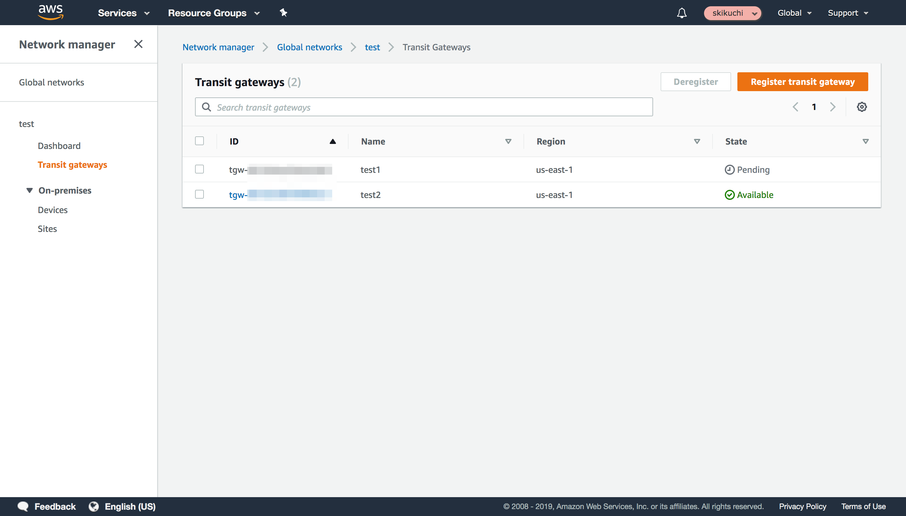 [新サービス] グローバルなネットワーク構成が一目瞭然！AWS Transit Gateway Network Manager を使ってみた #reinvent | DevelopersIO