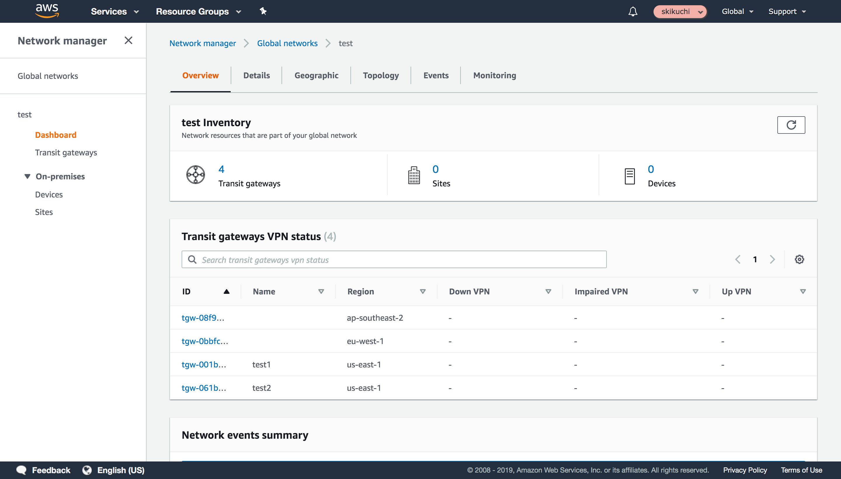 [新サービス] グローバルなネットワーク構成が一目瞭然！AWS Transit Gateway Network Manager を使ってみた ...