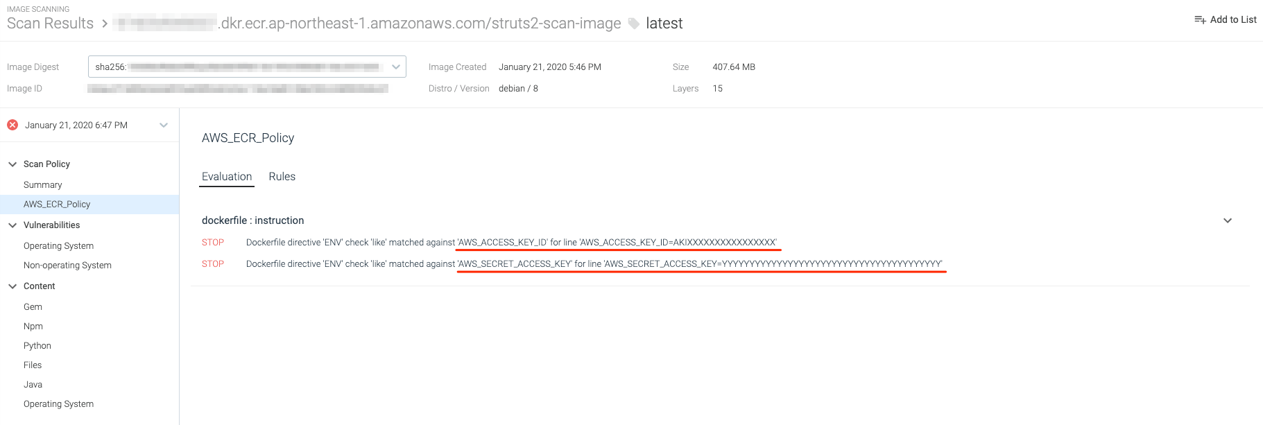 Sysdig Secureを使ってECRイメージスキャン試してみた | DevelopersIO
